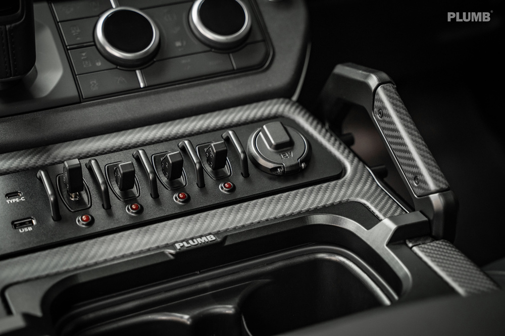 PLUMB Carbon Fiber Central Control Kit for 2020 Land Rover Defender 110 ...